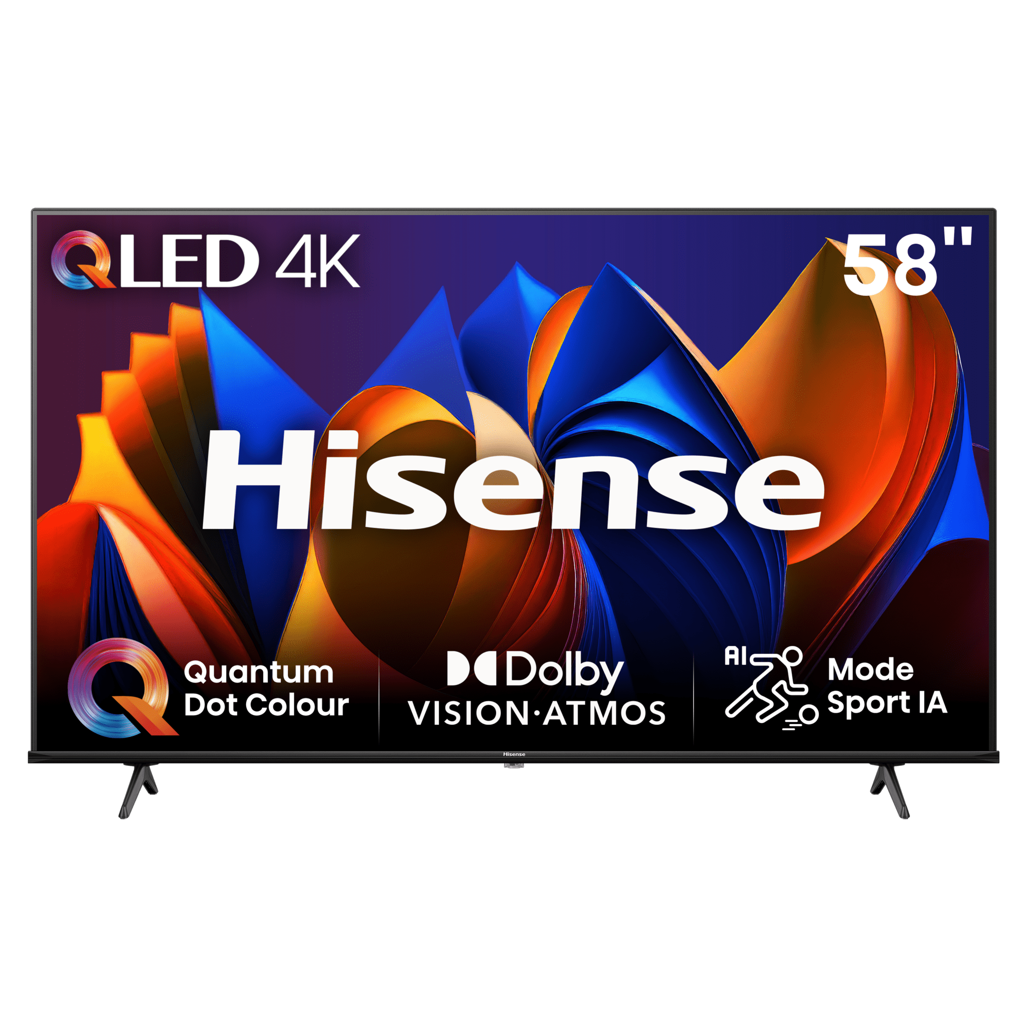 TV QLED 4K | Dolby Vision-Atmos 58" Série E7NQ | Hisense | Téléviseurs, Réfrigérateurs, Barres ...