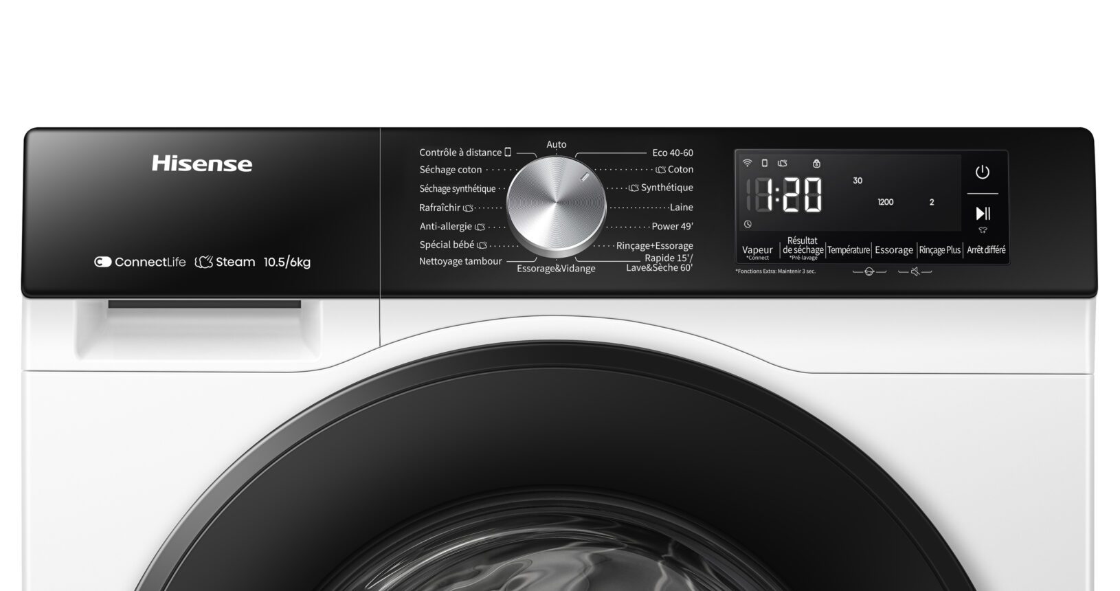 Lave-linge séchant autodose | Série 3SWD3S1043BW3 | Hisense | Téléviseurs, Réfrigérateurs ...